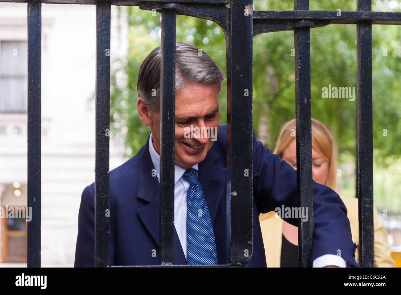 London, UK. 20th Aug, 2014. Foreign Secretary Philip Hammond MP arrives ...