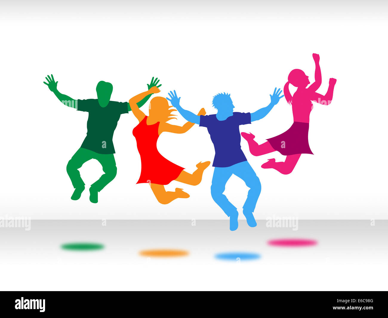 Kids Fun Showing Cheerful Children And Toddlers Stock Photo - Alamy