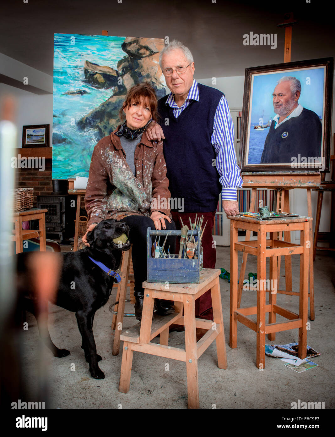 Writer, historian and broadcaster Christopher Lee with is wife Fiona ...