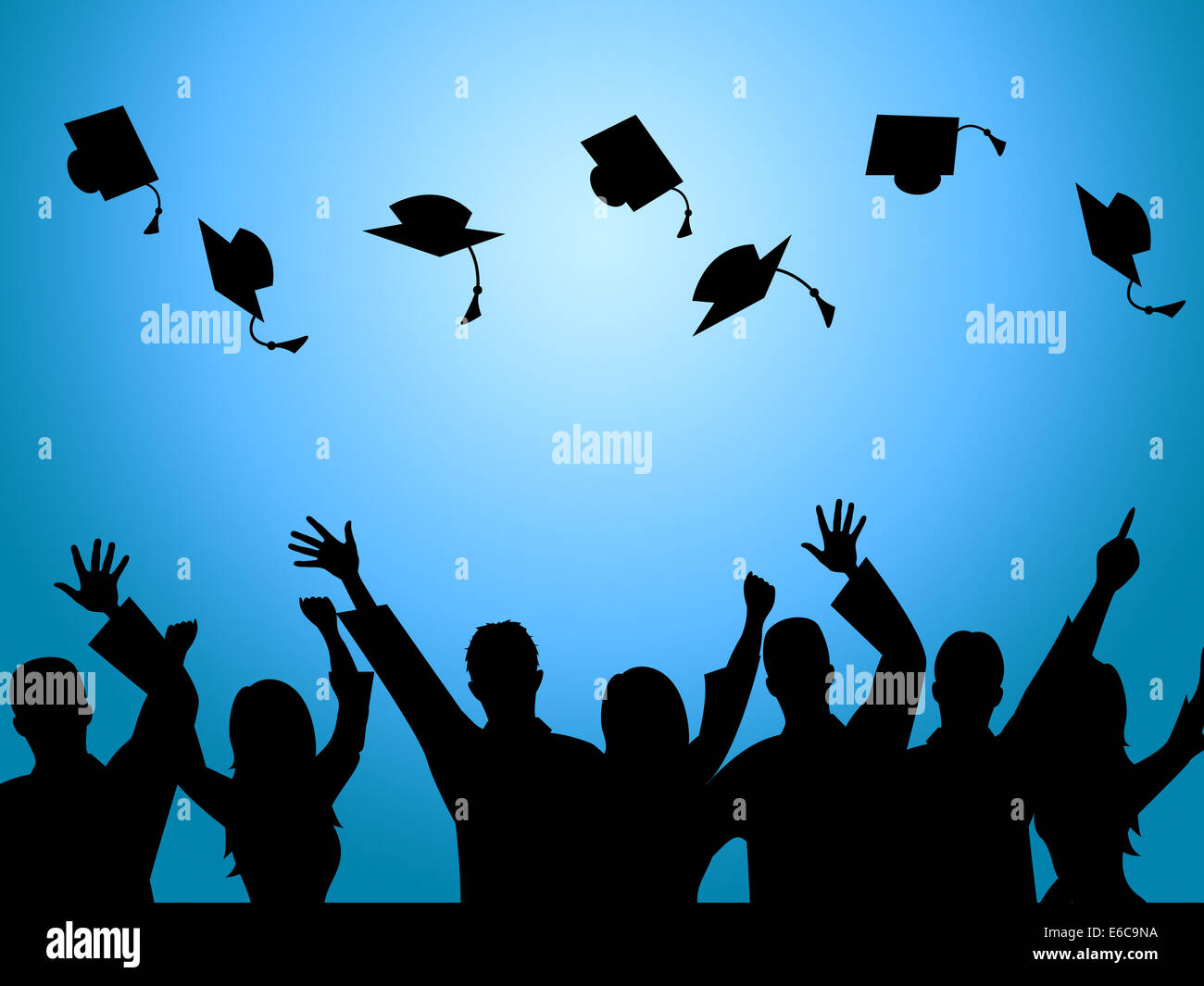 Education Graduation Showing Graduates Tutoring And Study Stock Photo ...