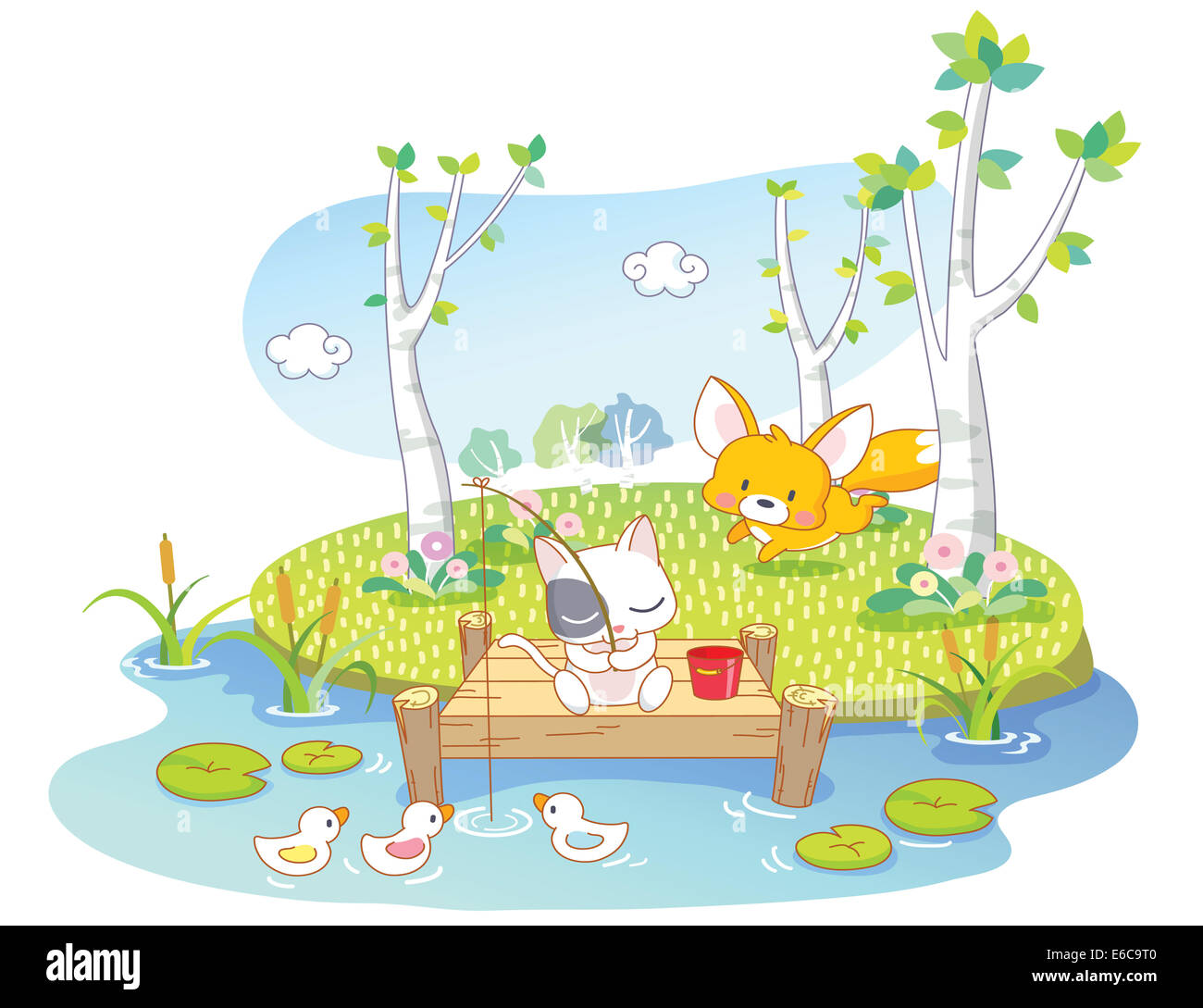 Cartoon cat hi-res stock photography and images - Alamy