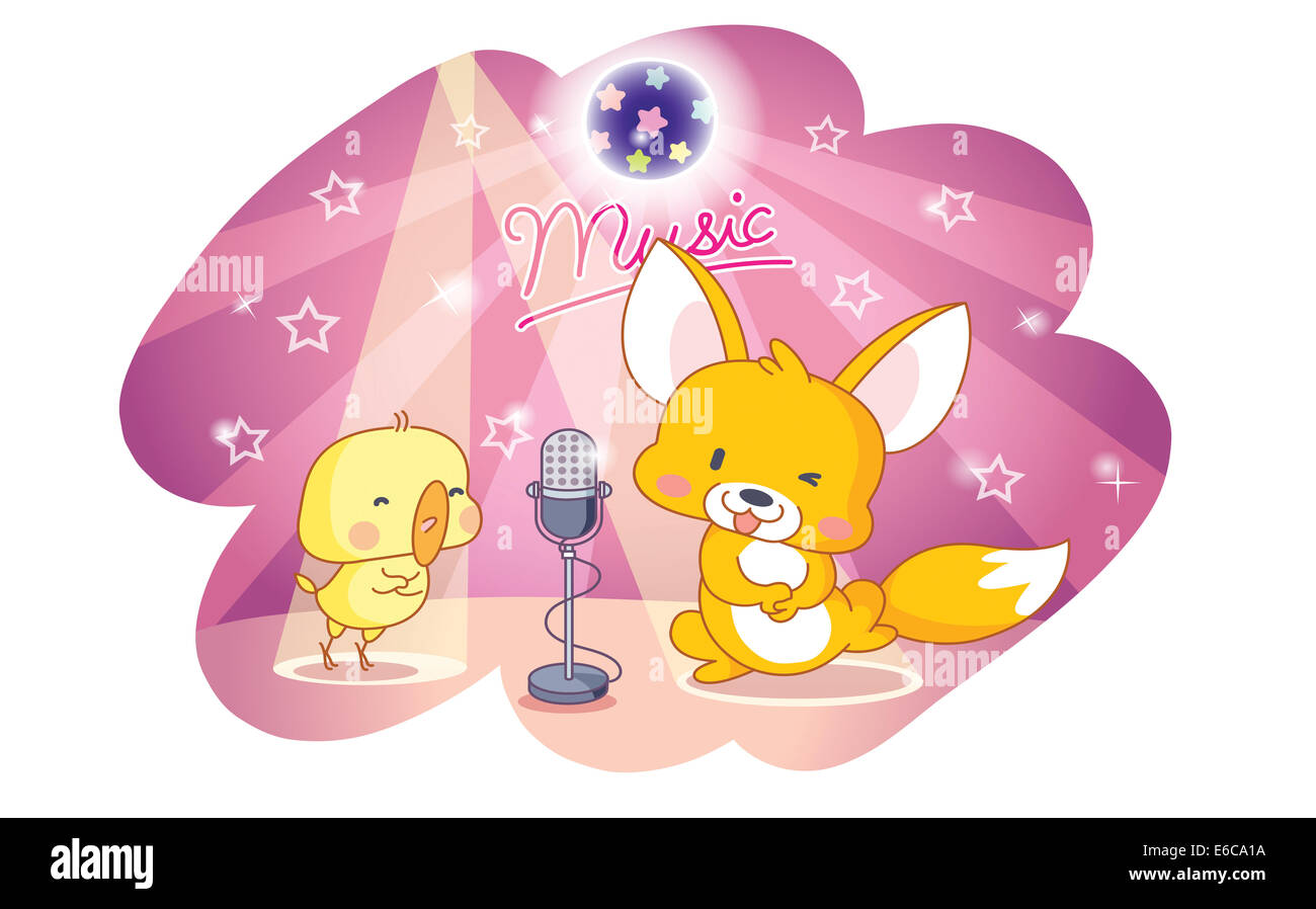 Cartoon animals hi-res stock photography and images - Alamy