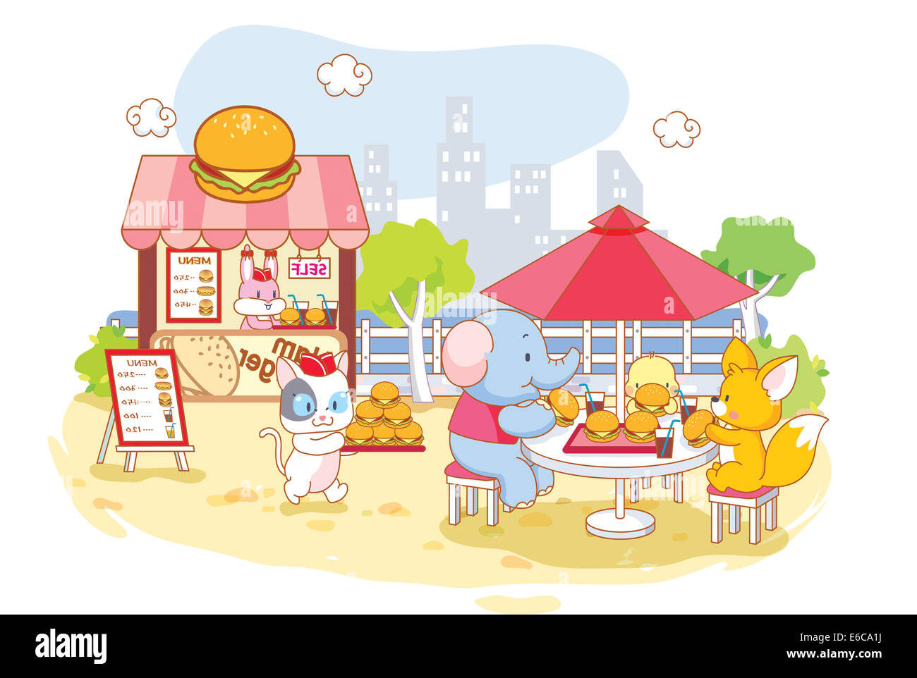 party animals in summer Stock Photo - Alamy