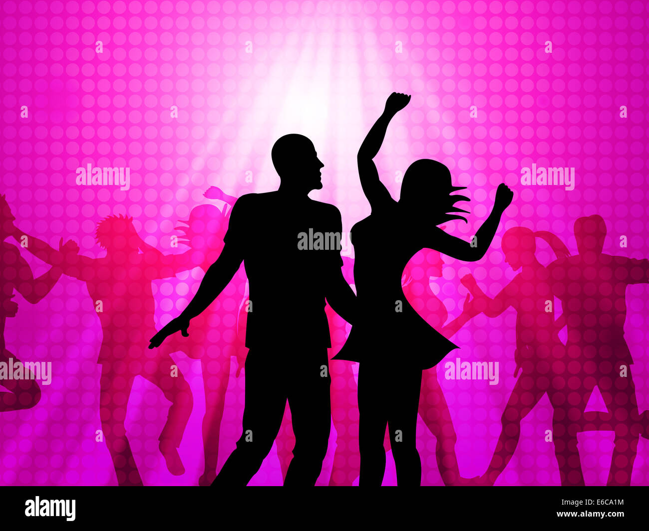 Dancing Party Indicating Celebrations Disco And Parties Stock Photo - Alamy