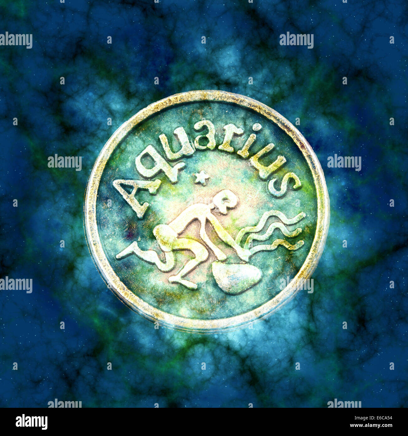 zodiac sign of Aquarius Stock Photo - Alamy