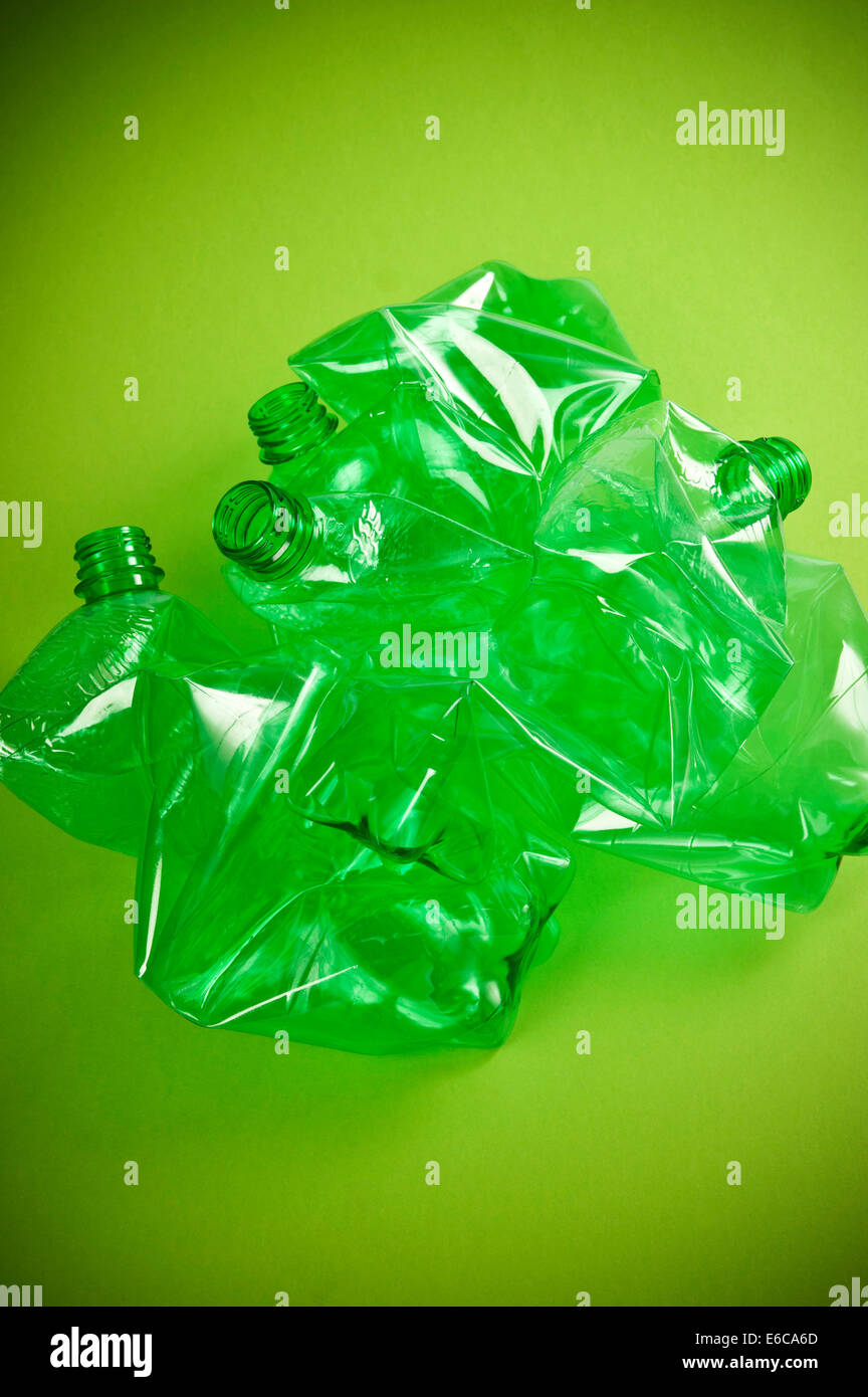 crumpled plastic bottles Stock Photo - Alamy