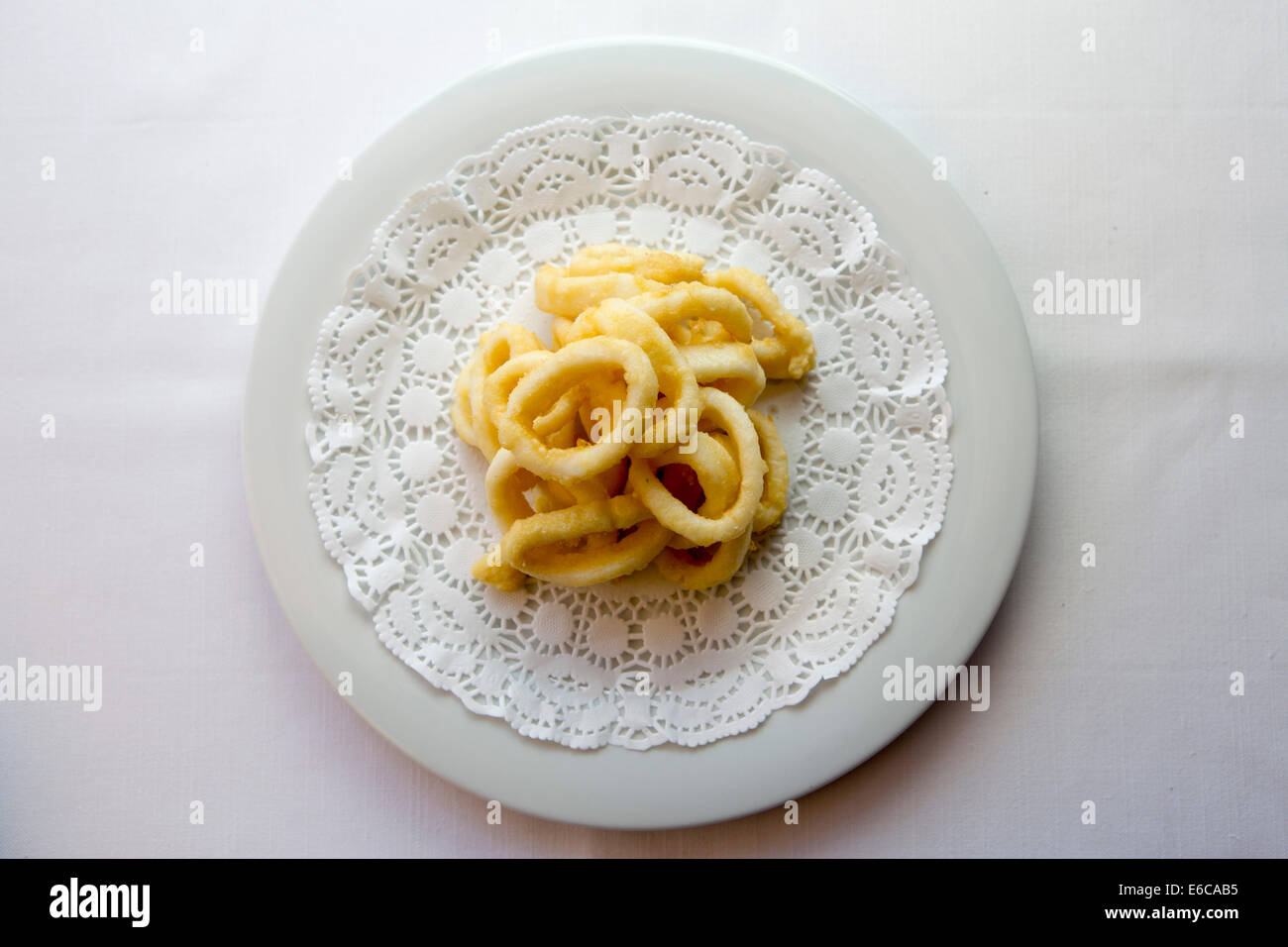 Ingredients and plates mixing modern and Mediterranean flavors Stock ...