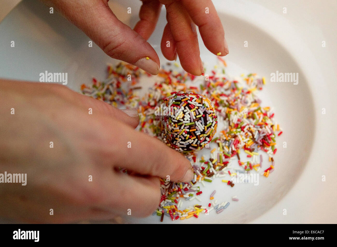 Ingredients and plates mixing modern and Mediterranean flavors Stock ...