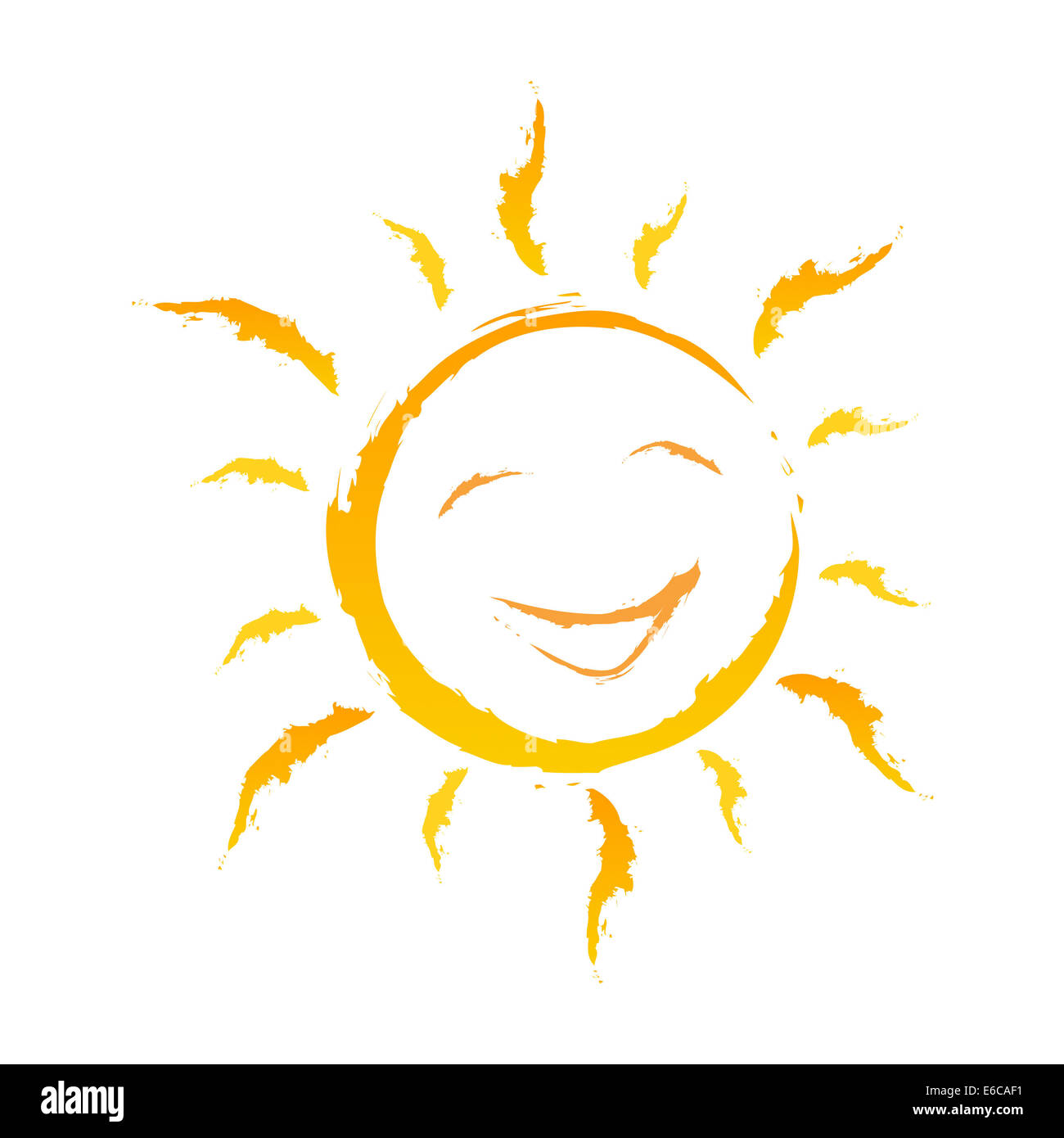 Smiling Sun Representing Solar Design And Cheerful Stock Photo - Alamy