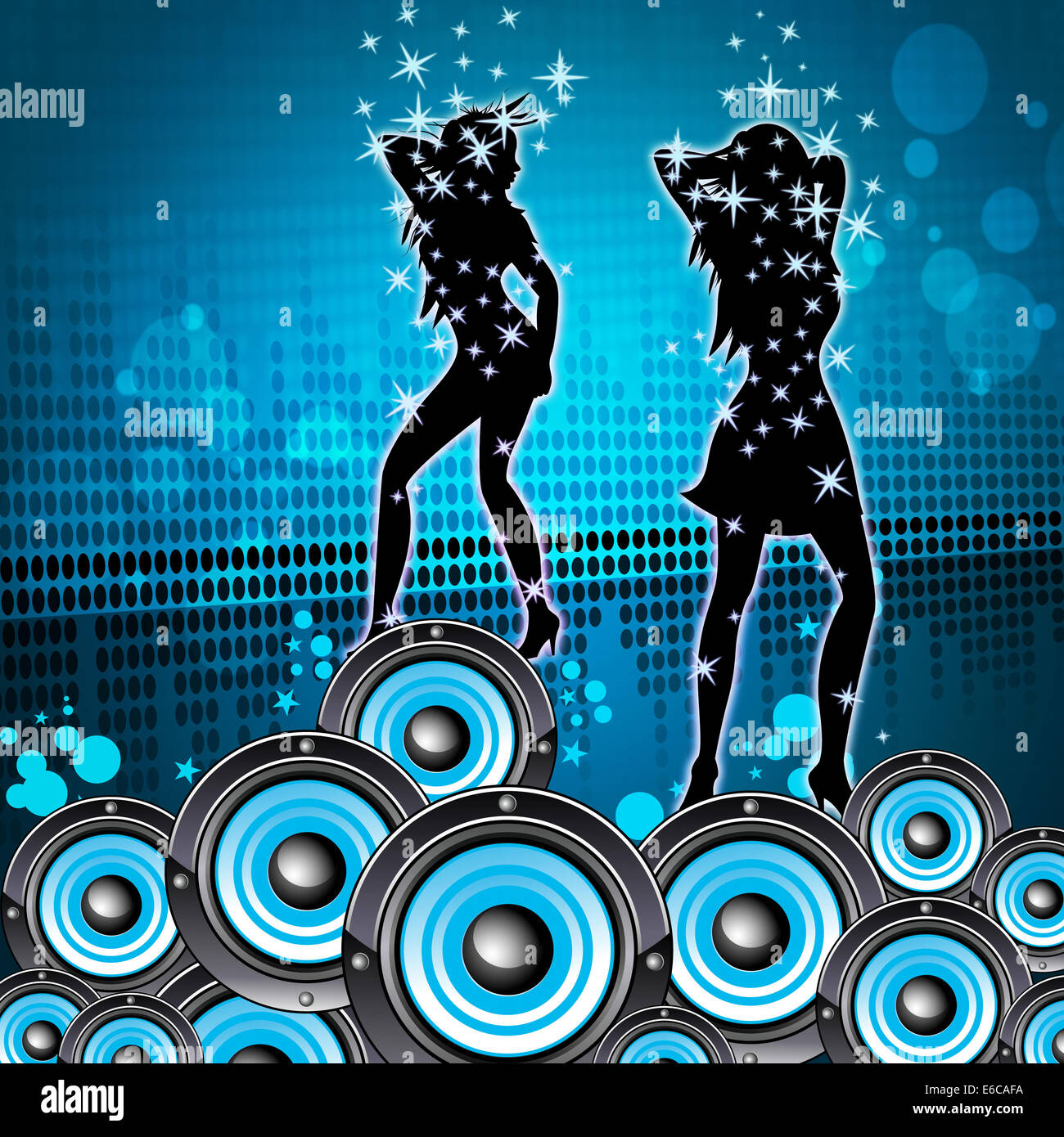 Dancing Disco Representing Sound Track And Celebration Stock Photo - Alamy