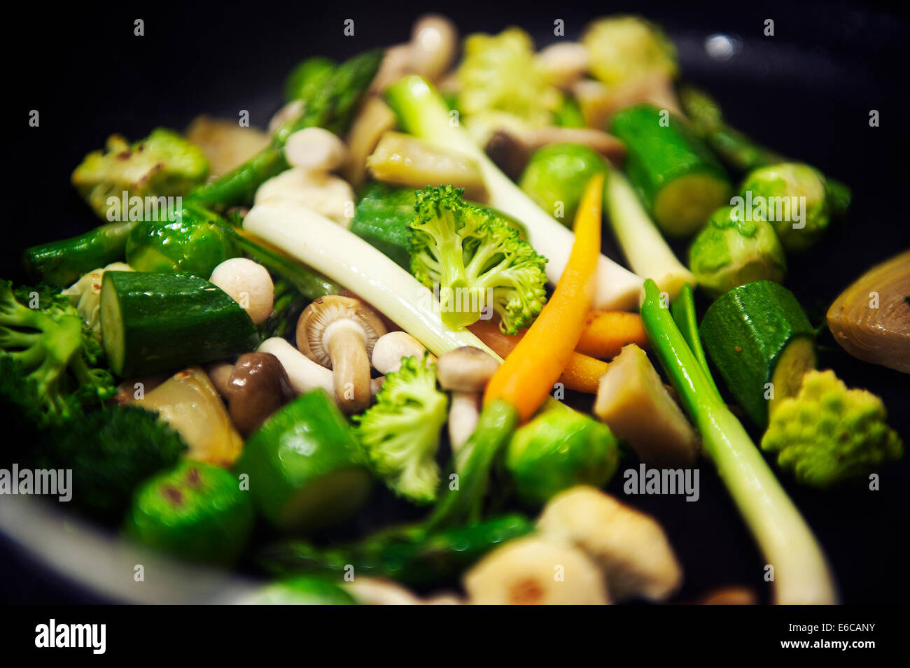 Ingredients and plates mixing modern and Mediterranean flavors Stock ...