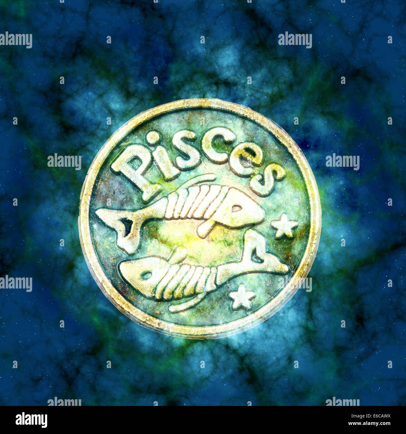 zodiac sign of Pisces Stock Photo - Alamy