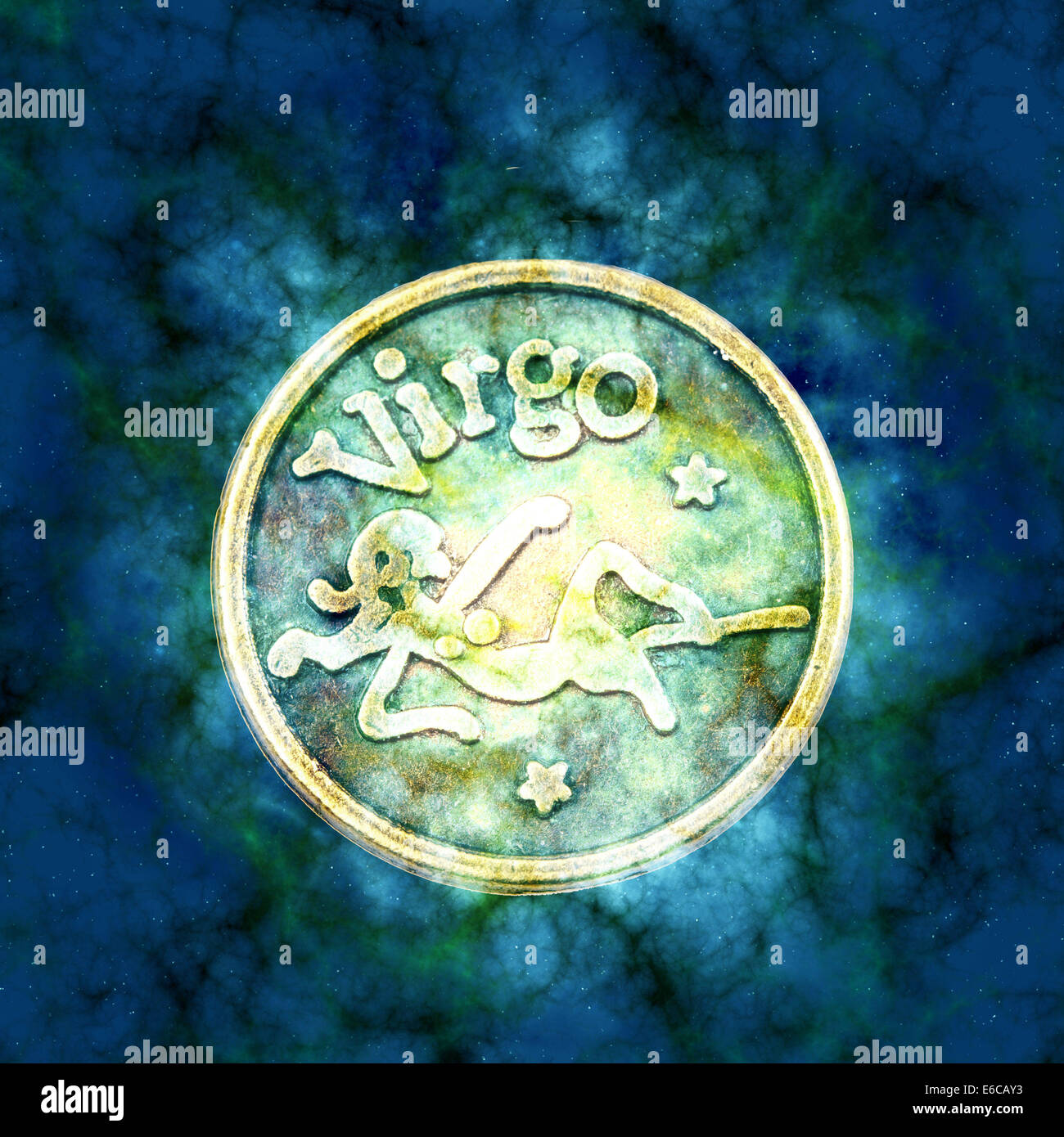 zodiac sign of Virgo Stock Photo - Alamy