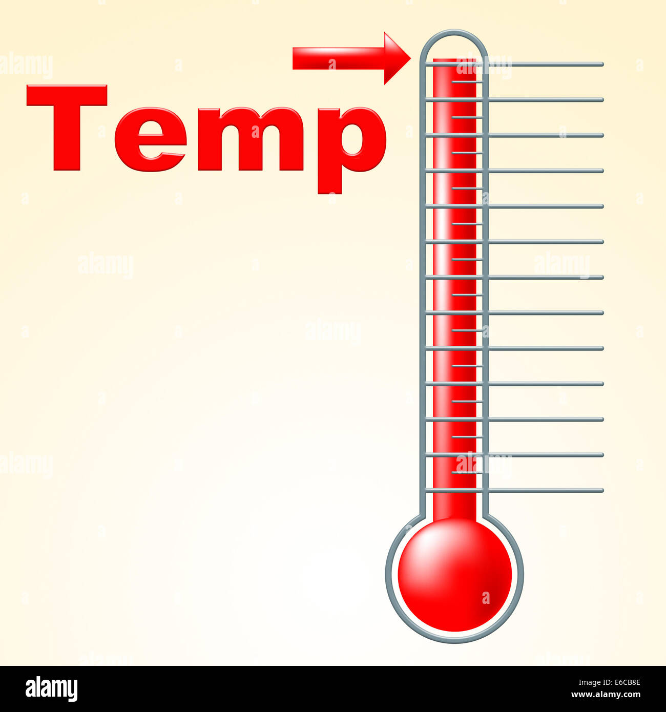 Temperature Temp Showing Celsius Thermometer And Summer Stock Photo - Alamy