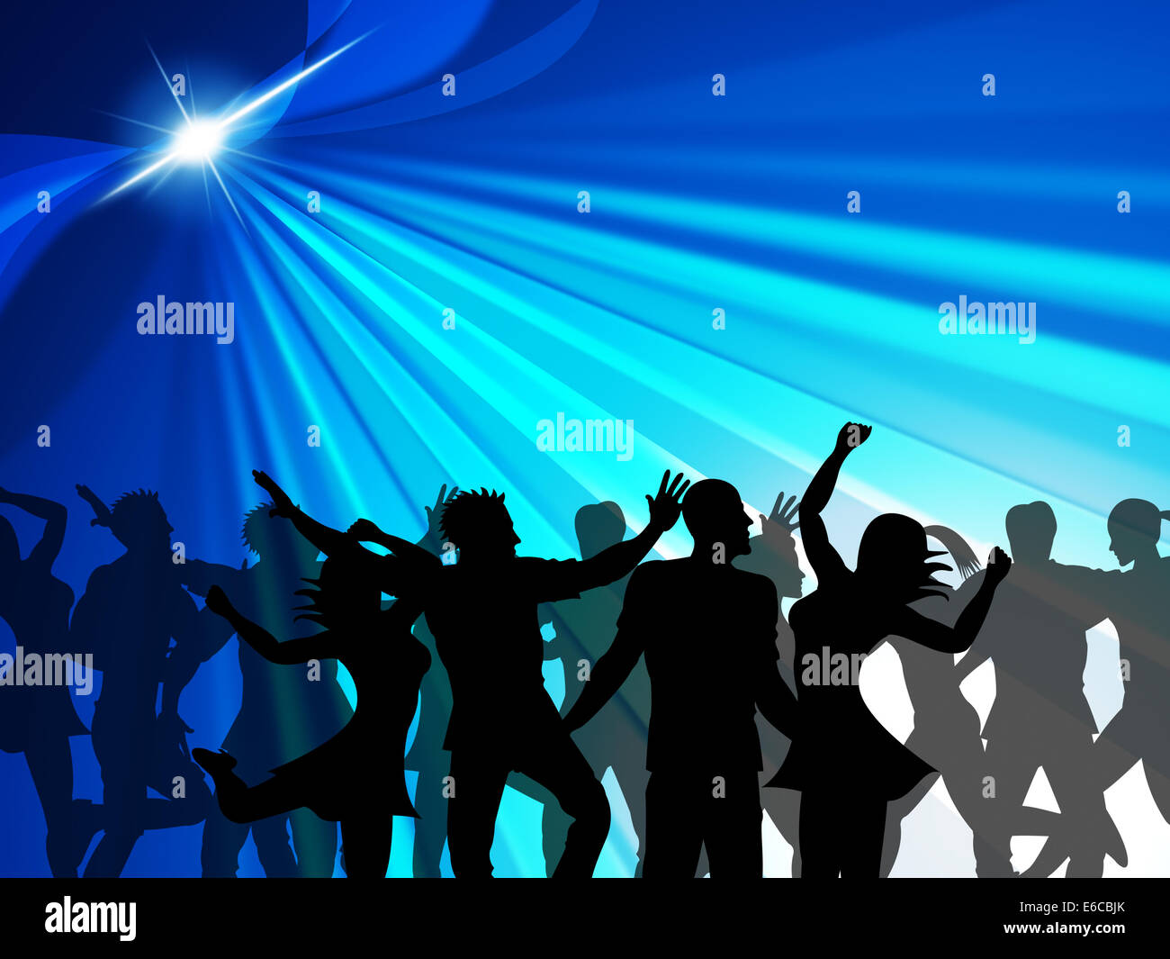 Dancing Disco Showing Joy Music And Celebrate Stock Photo - Alamy