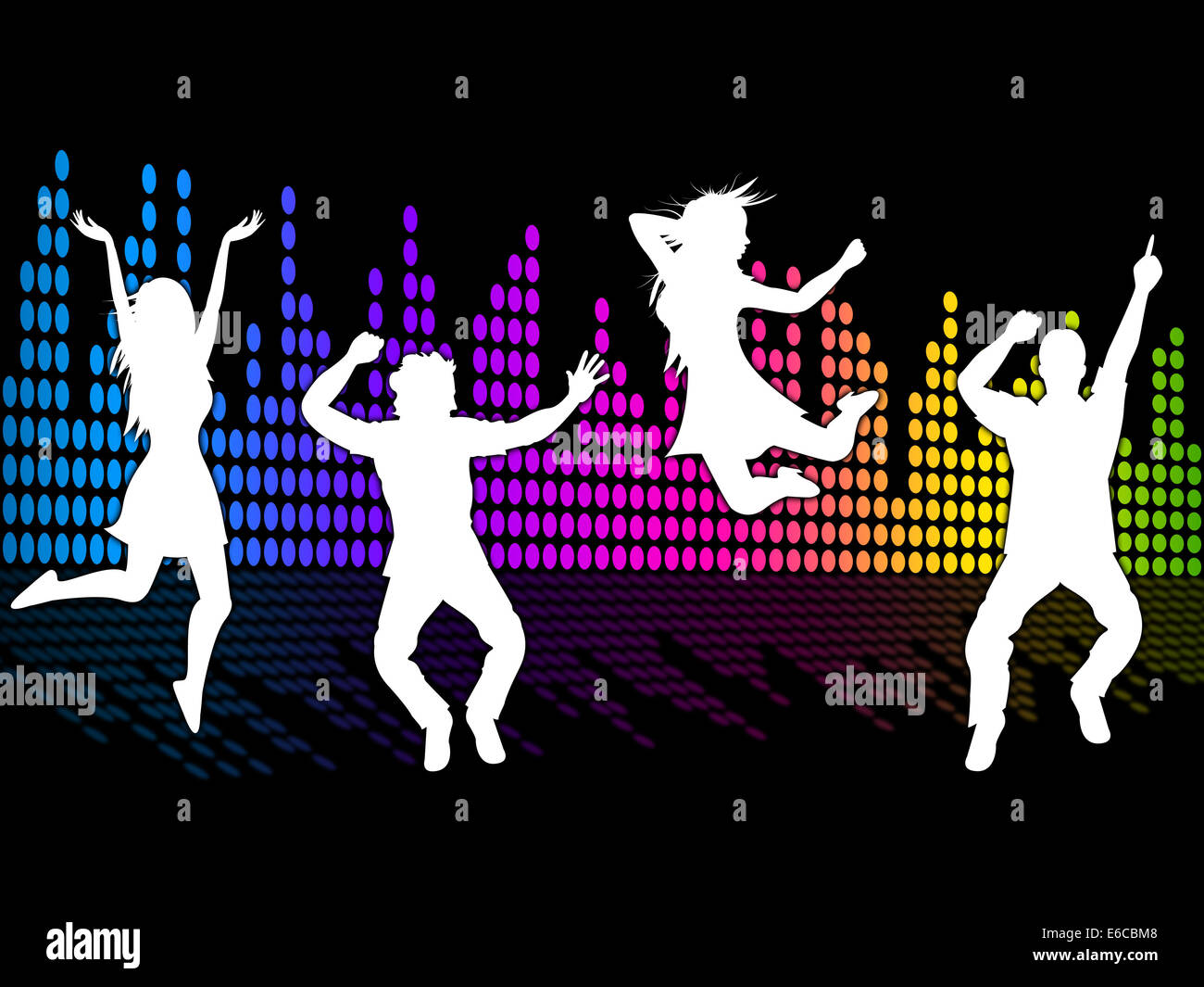 Excitement Dancing Showing Sound Track And Musical Stock Photo - Alamy