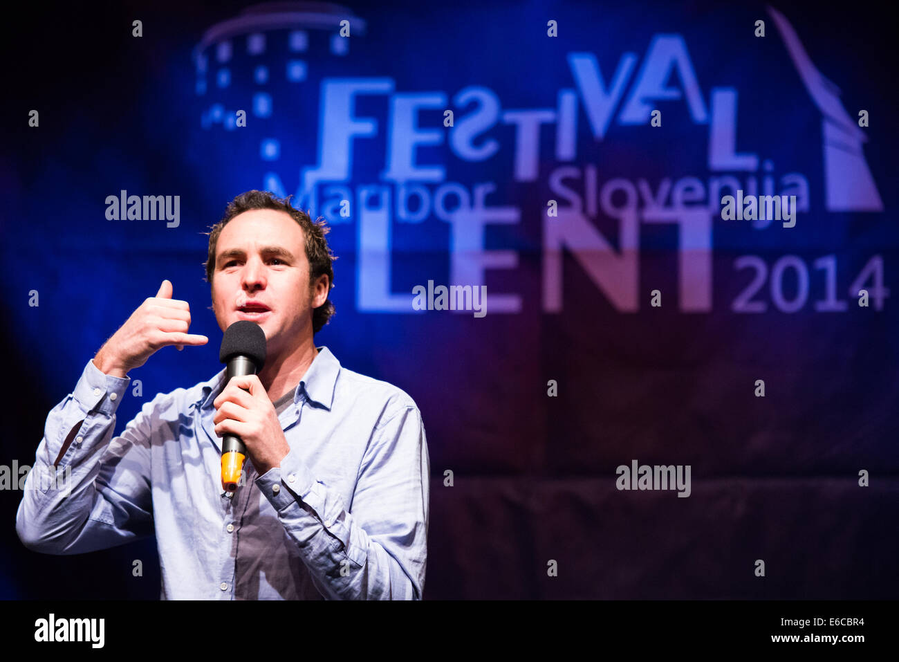 Marcus Ryan, Australian born stand-up comedian, performing at Festival ...