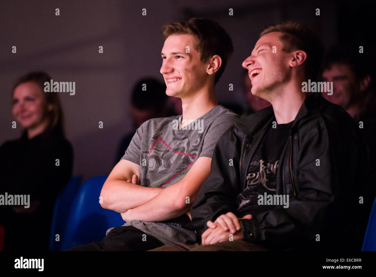 Audience laughing and enjoying stand-up comedy at Festival Lent ...