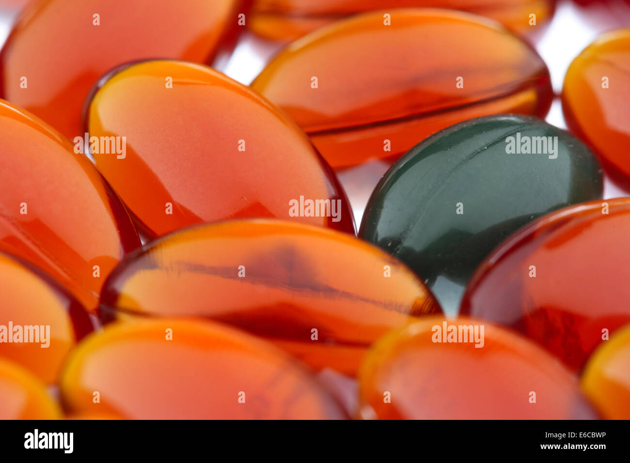 Red gelatinous capsules, may be used as background Stock Photo - Alamy