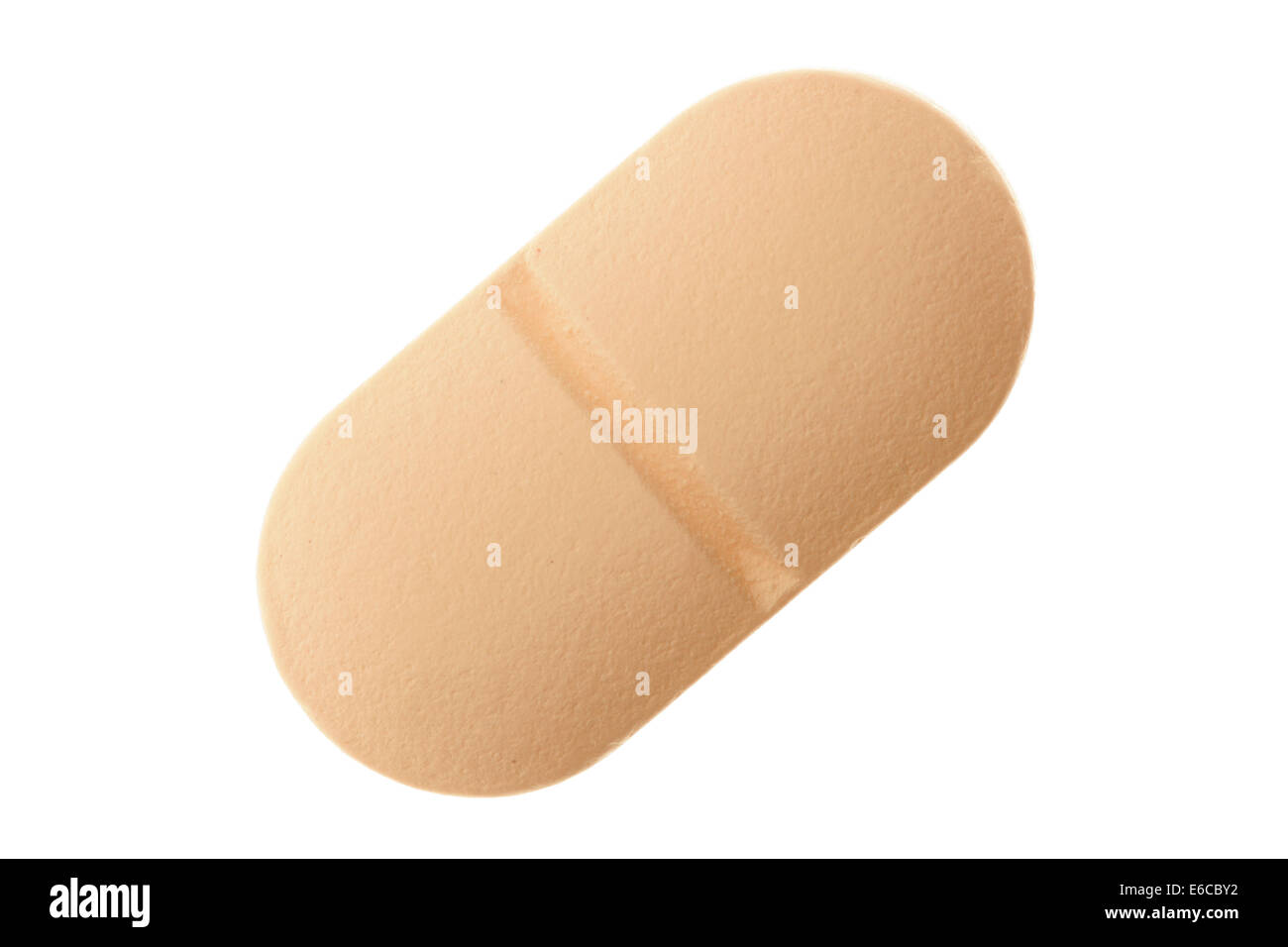 Pill close up isolated over white background Stock Photo - Alamy