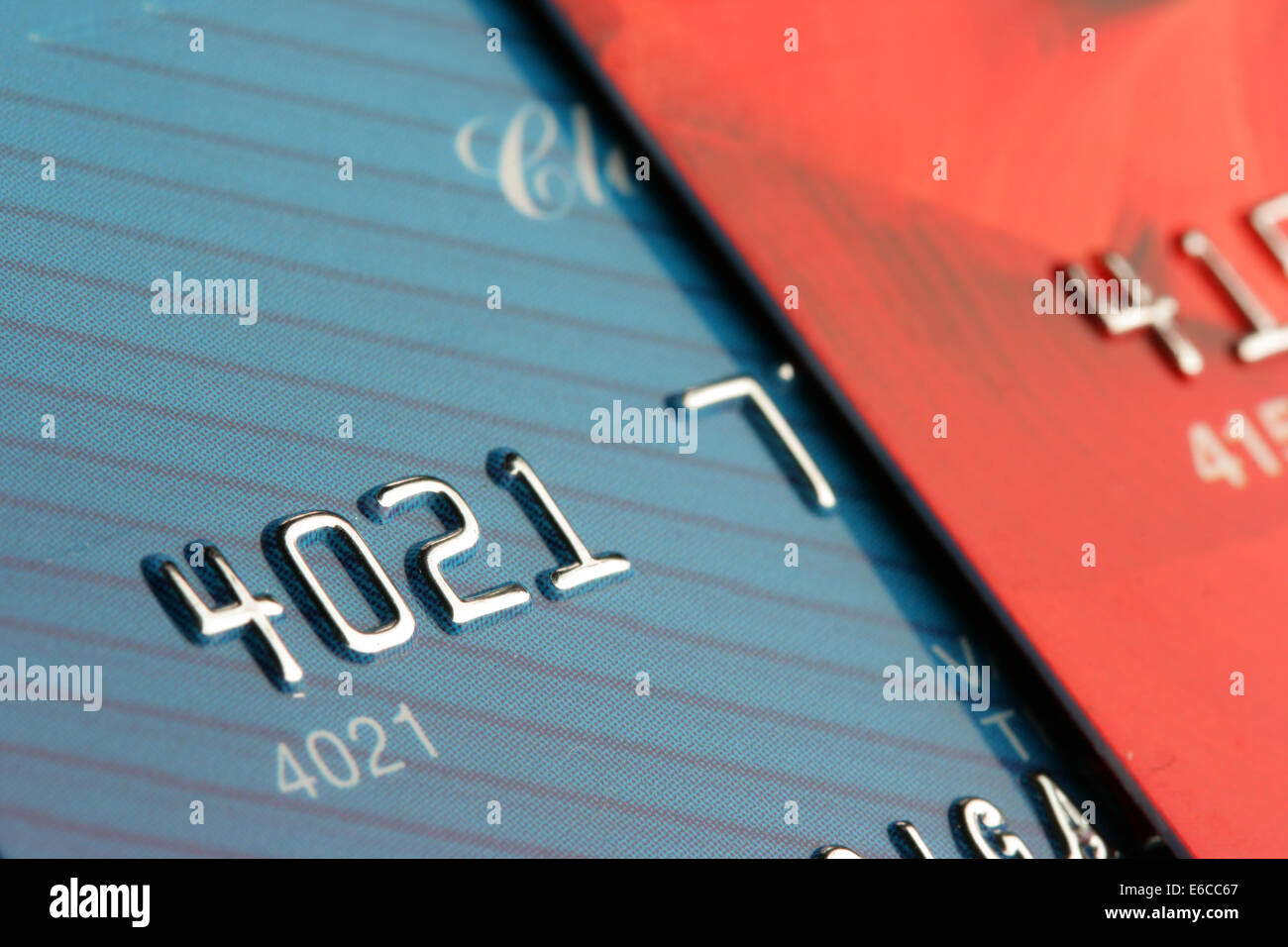 Two credit cards close-up Stock Photo - Alamy