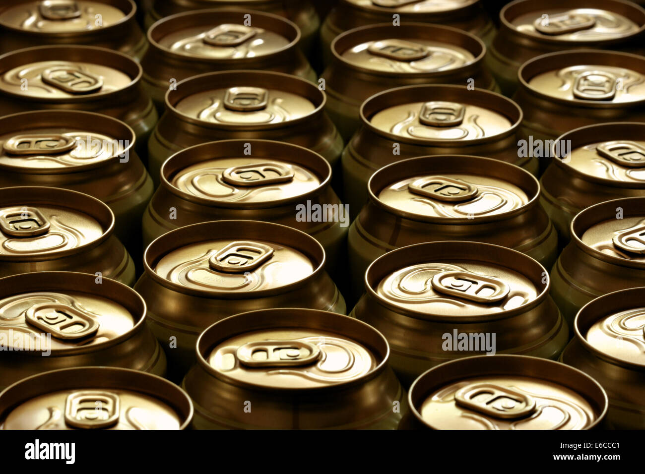 Lots of beer cans close-up, may be used as background Stock Photo - Alamy