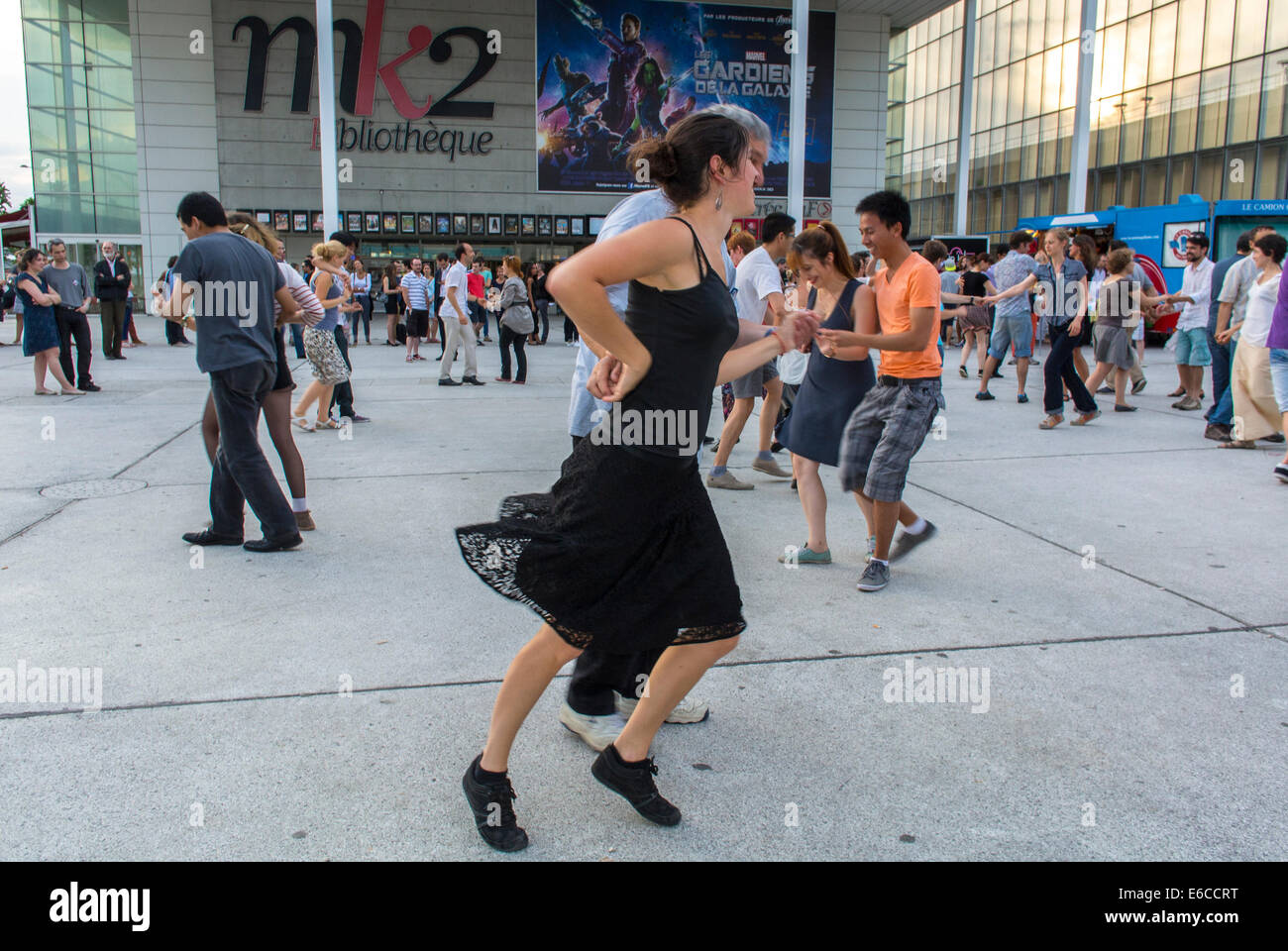 Paris, France, French Couples enjoying Public Events, Swing, Rock n ...