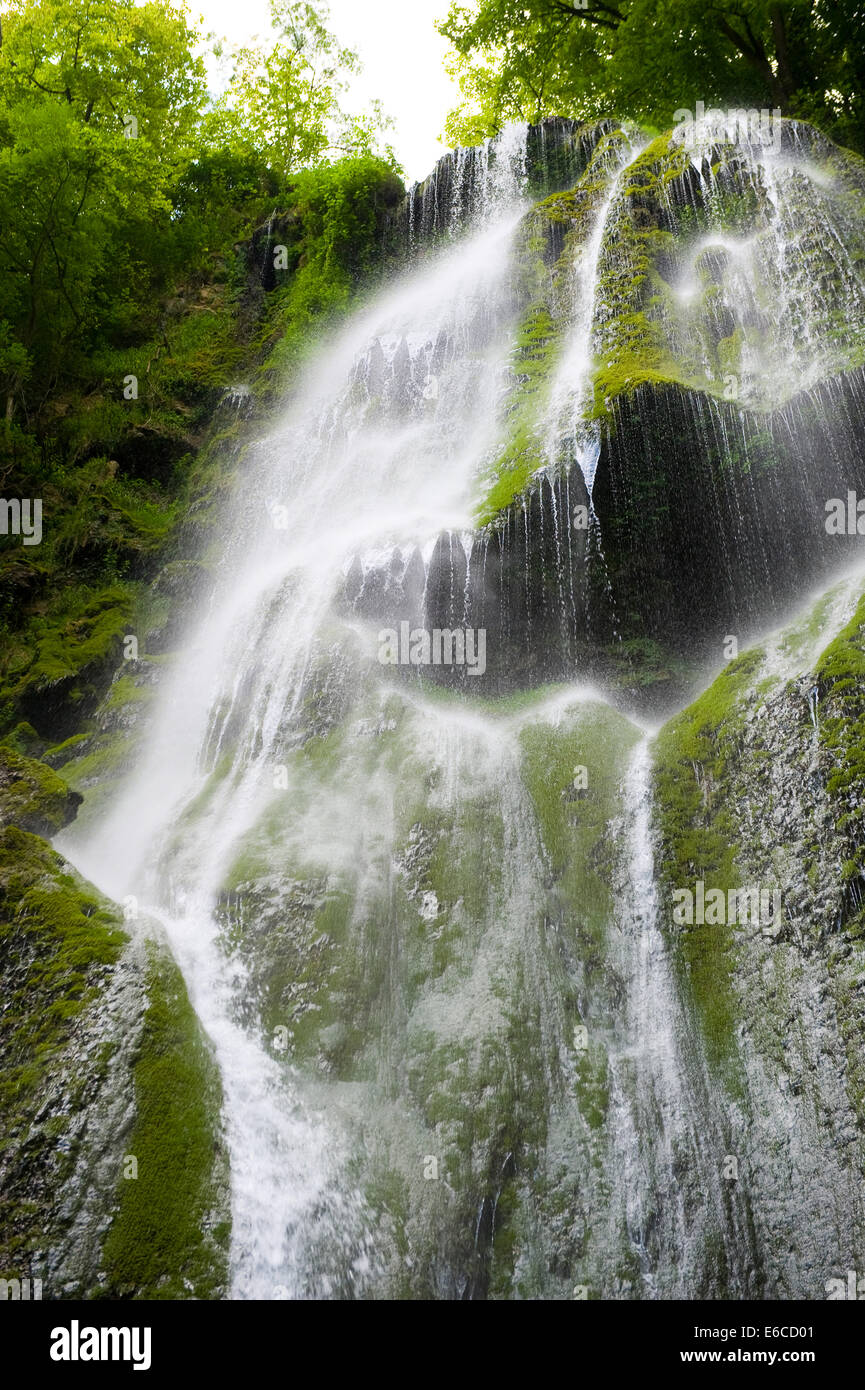 The waterfall called Cascade near the small village of Autoire in the ...