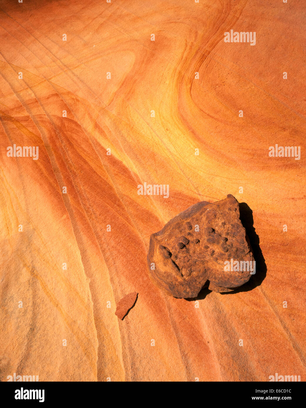 Vermillion Cliffs National Monument, Arizona. Detail of broken rock ...