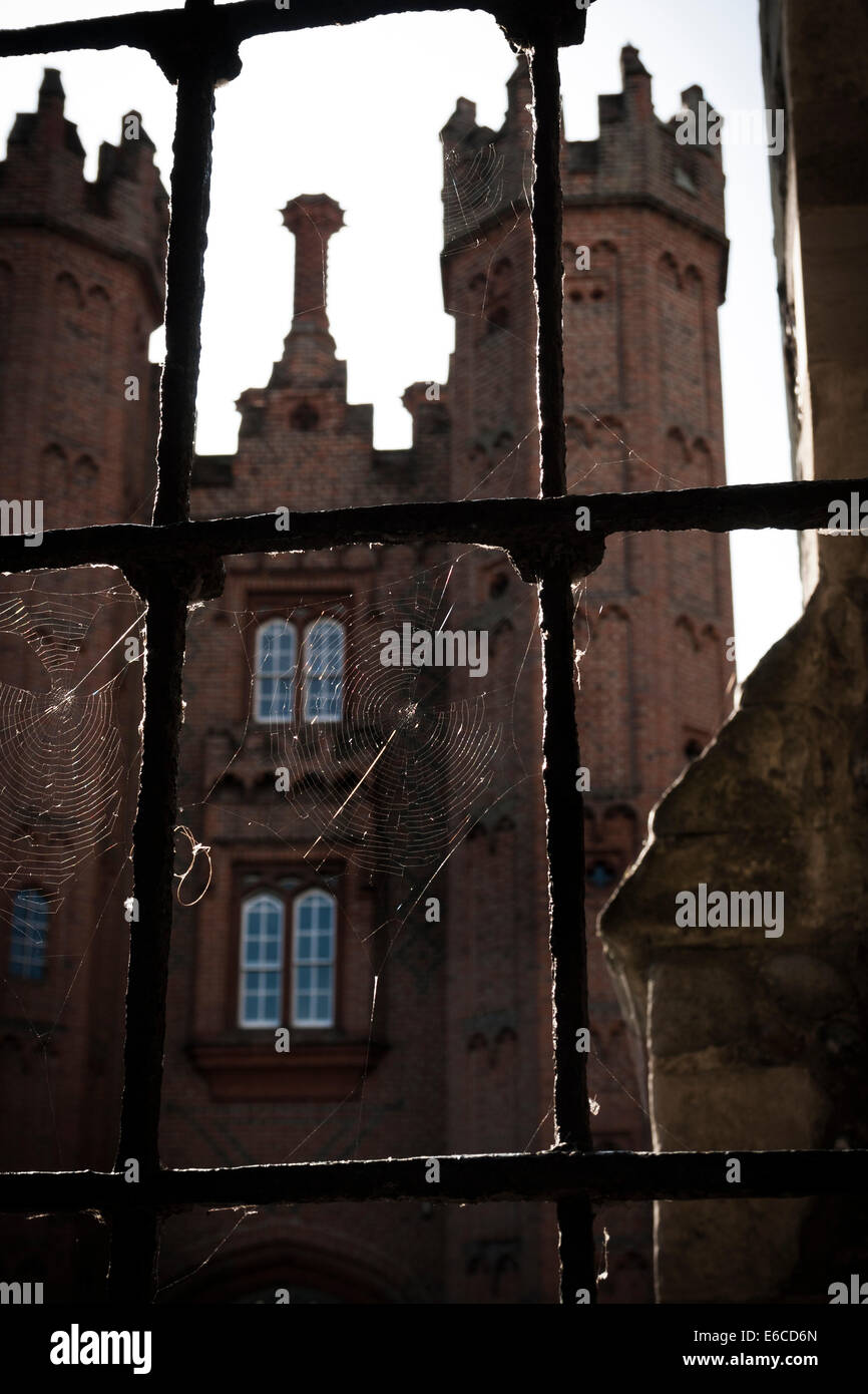 Spooky looking church window Stock Photo - Alamy