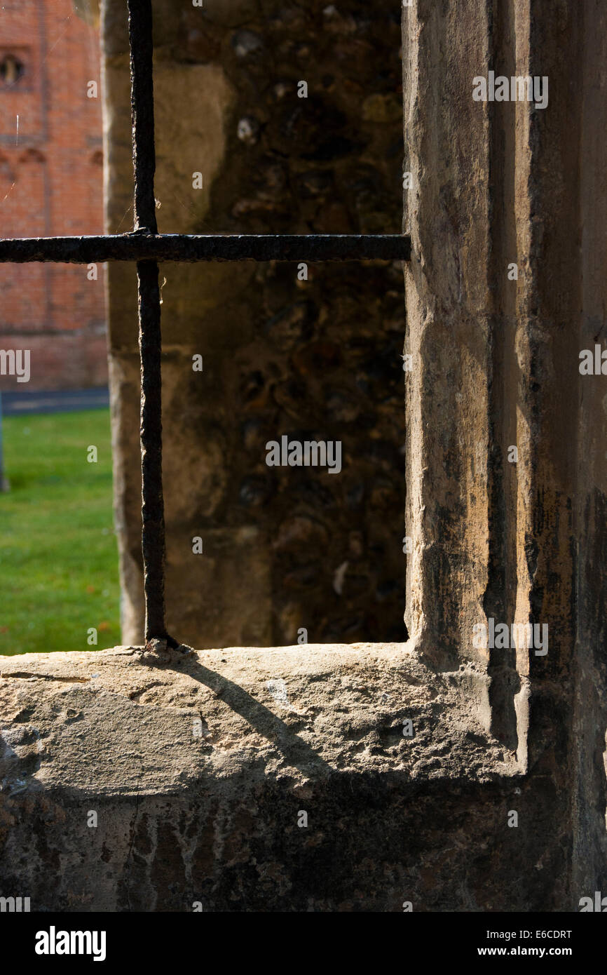 Spooky looking church window Stock Photo - Alamy