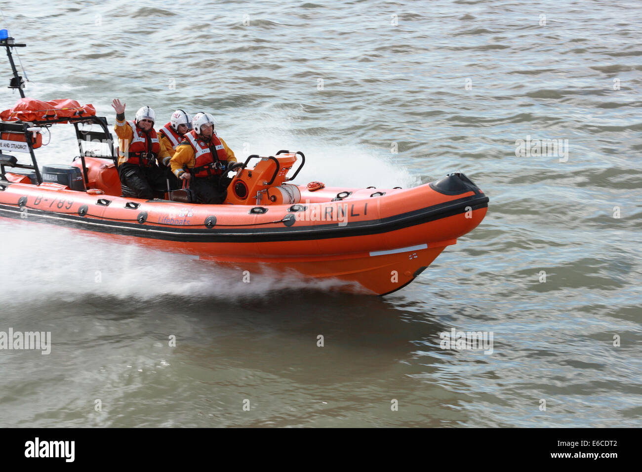 RNLI rescue speedboat on exercise Stock Photo - Alamy