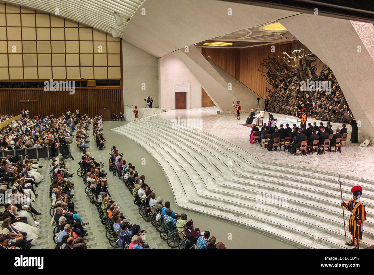 Vatican City. 20th August, 2014. General Audience in the Nervi Hall for Pope Francis - 20 August ...