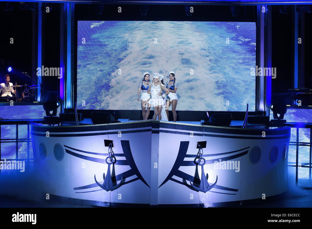 Taipei. 16th Aug, 2014. Japanese singer Koda Kumi performs on the stage ...