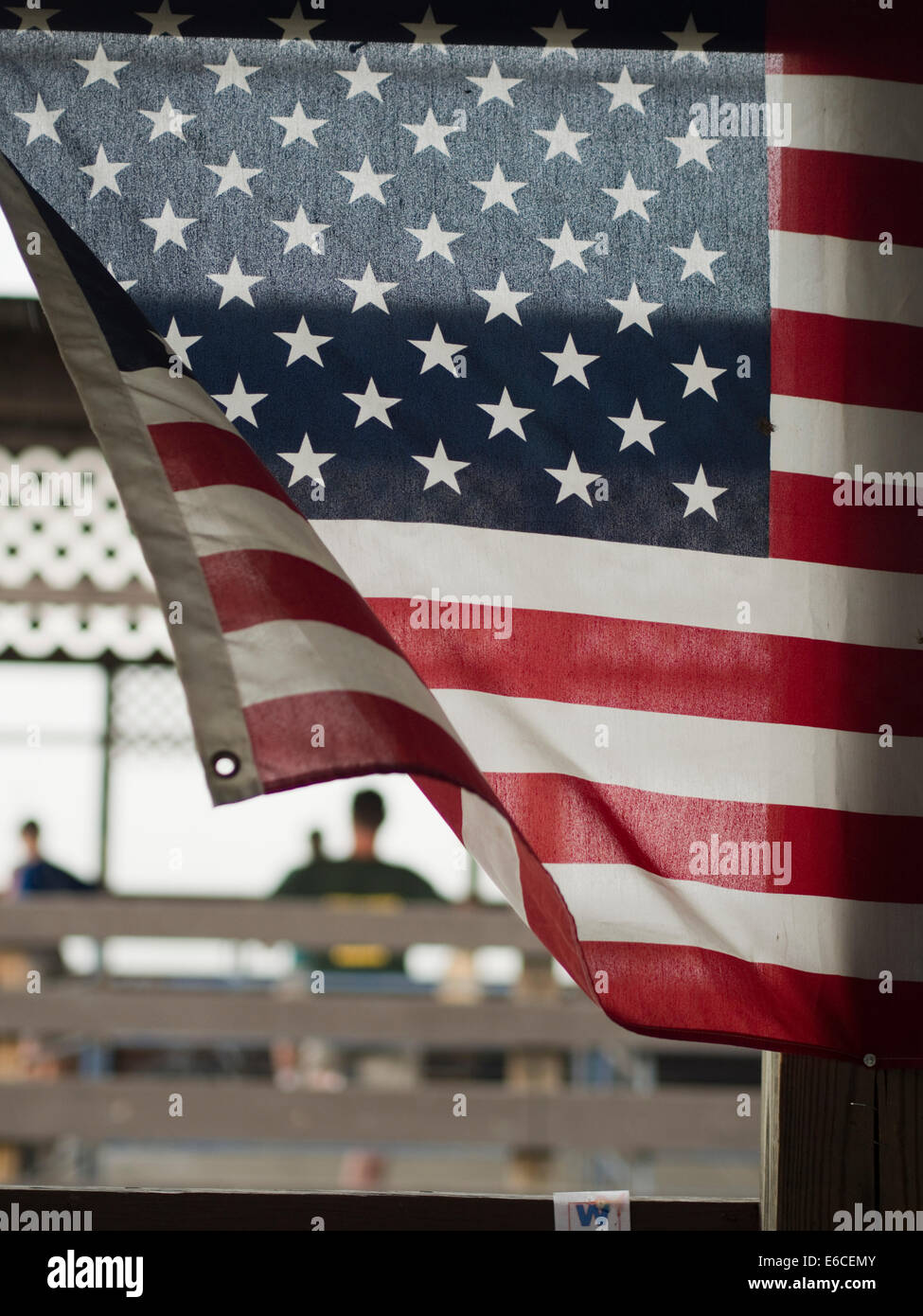 American flag at the Sussex County Fair in Augusta, New Jersey Stock ...