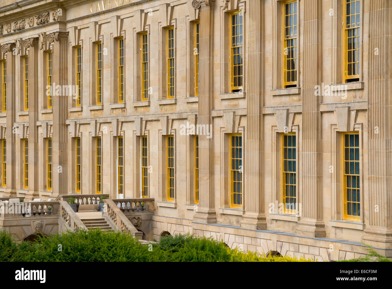 South Fronts of Chatsworth house nr Bakewell, Derbyshire, seen from the ...