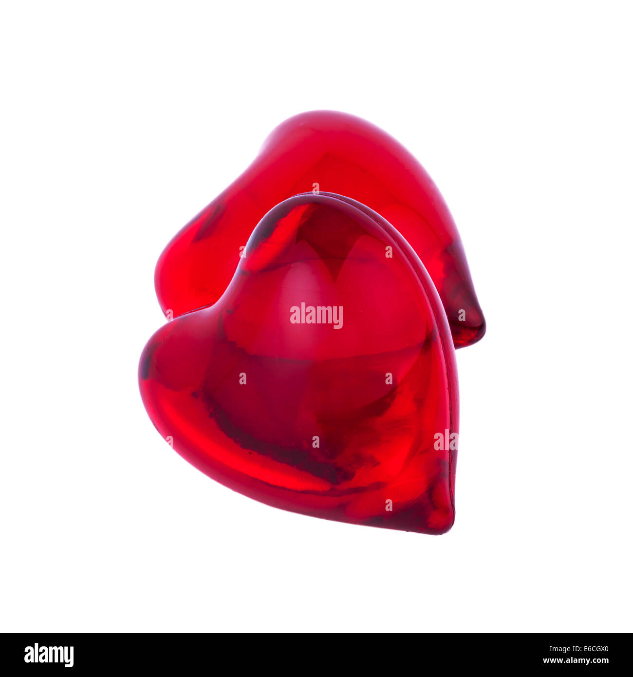 Two red white heart Cut Out Stock Images & Pictures - Alamy