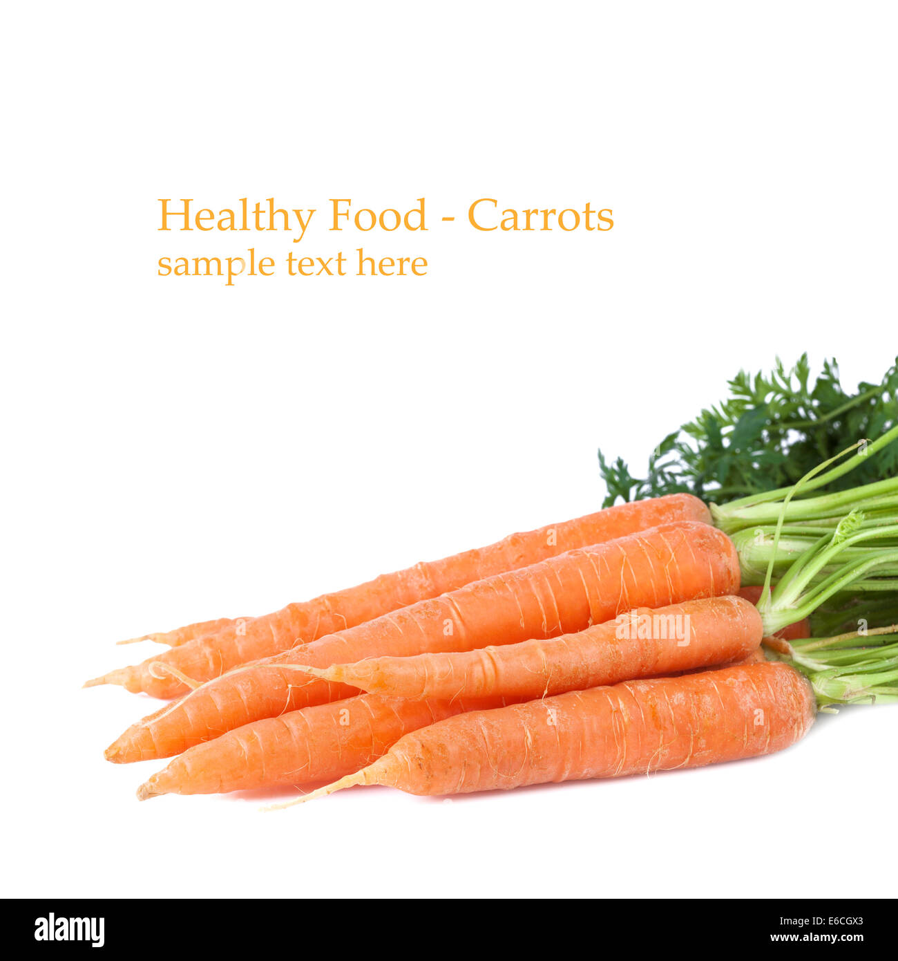 Fresh Carrots isolated on white Stock Photo - Alamy