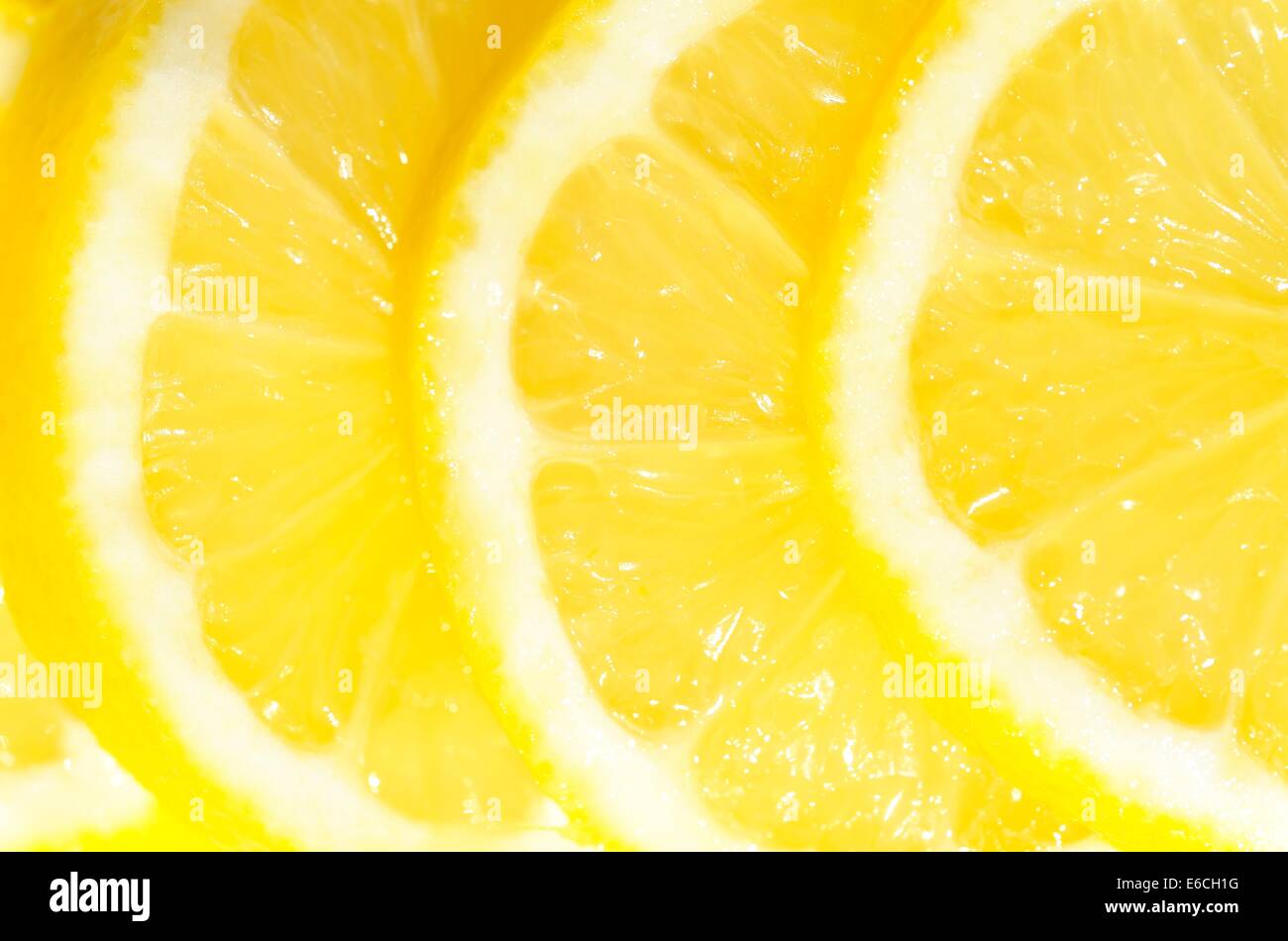 Slices of lemon citrus fruit Stock Photo - Alamy