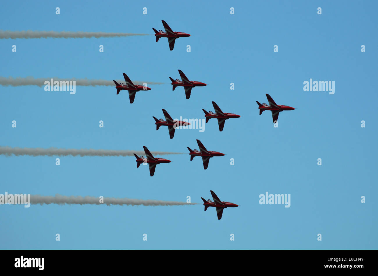 Red Arrows Display (8 Stock Photo - Alamy