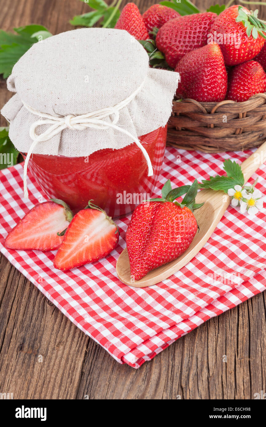 Strawberry jam closeup hi-res stock photography and images - Alamy