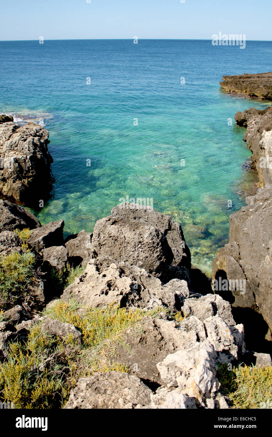 Porto Selvaggio Coast Stock Photo - Alamy