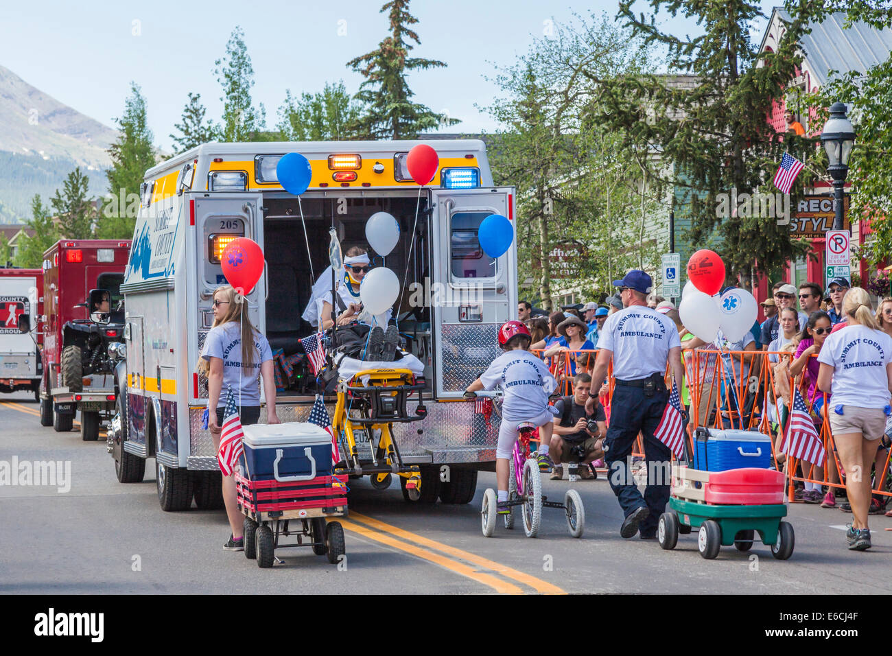 Fourth of July parade at Breckenridge Stock Photo - Alamy