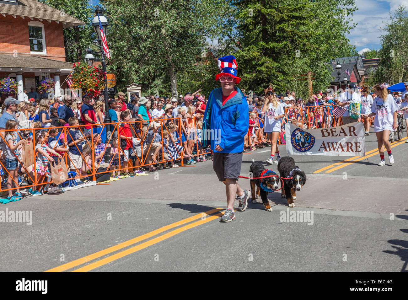 Fourth of July parade at Breckenridge Stock Photo - Alamy