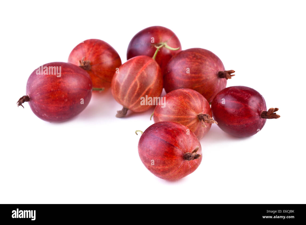 Gooseberry on white background Stock Photo - Alamy