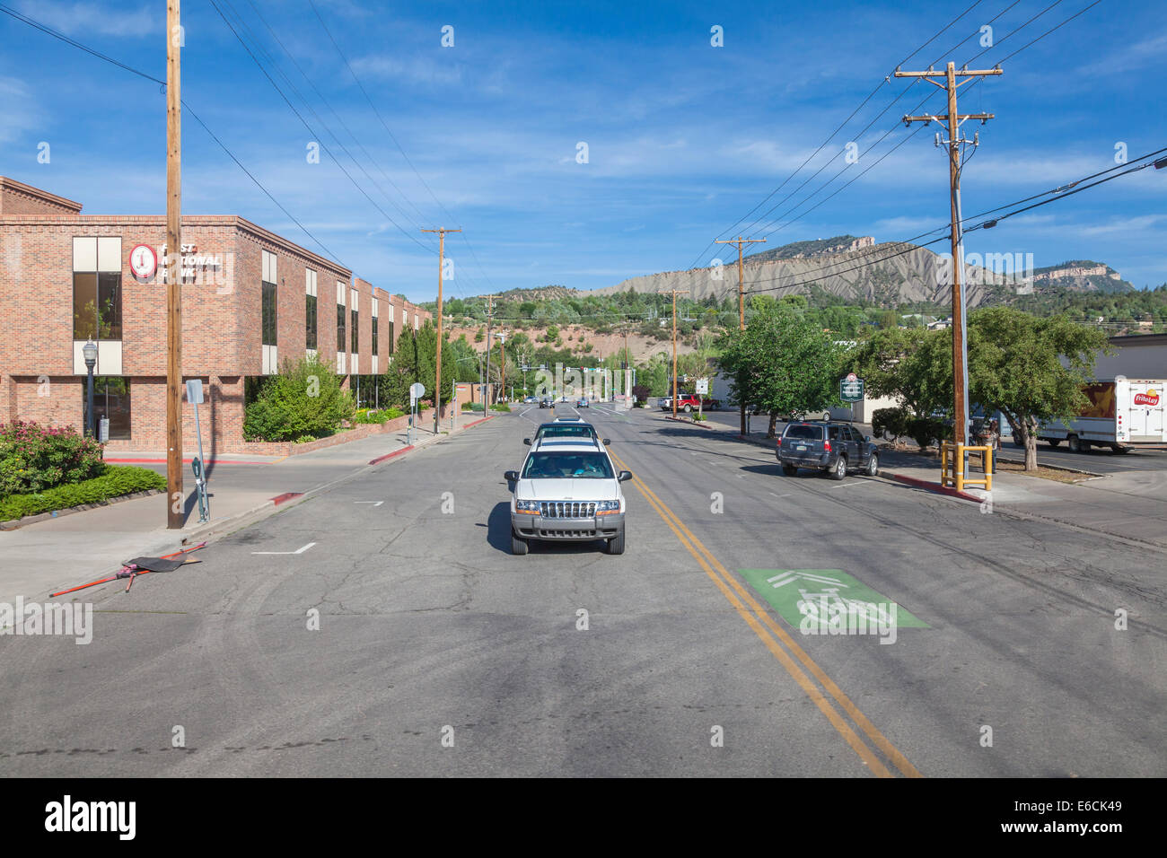 City street in Durango, Colorado Stock Photo - Alamy