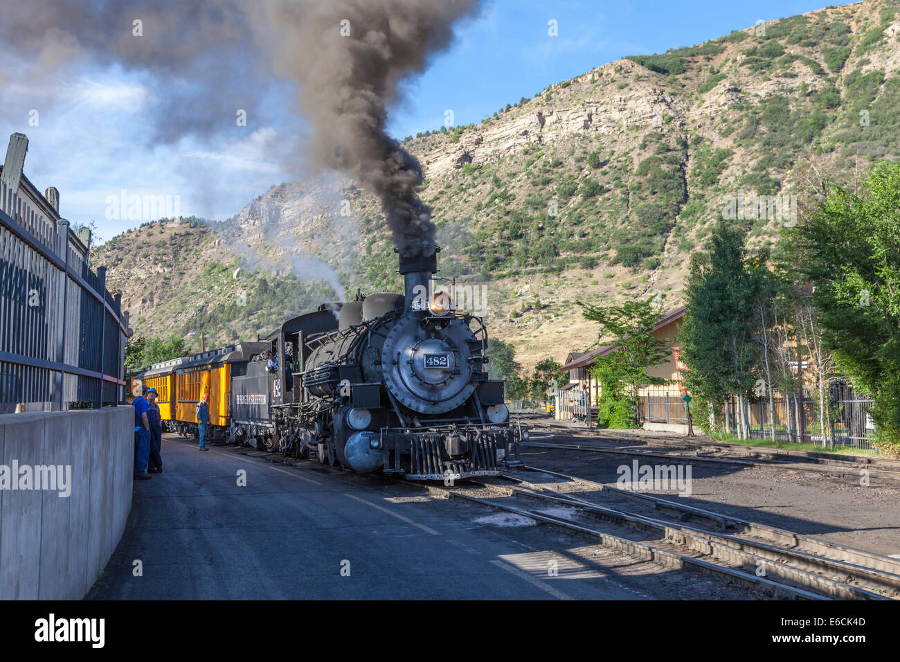 Durango Train Depot in Durango, Colorado Stock Photo - Alamy