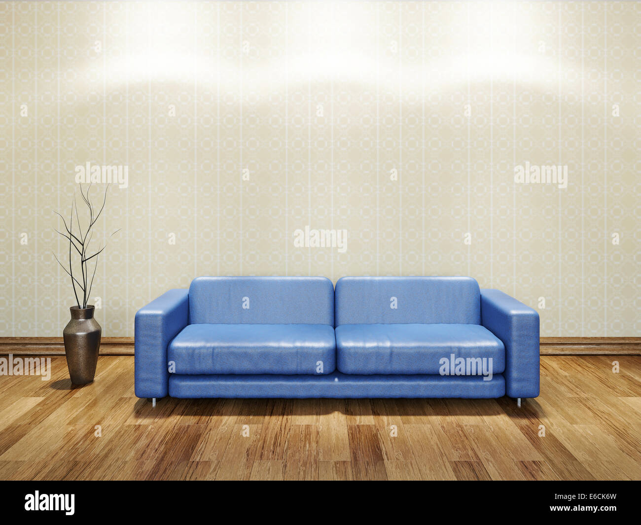 Modern blue color sofa pillows hi-res stock photography and images - Alamy