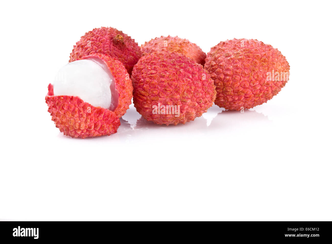 lychee isolated on white background Stock Photo - Alamy