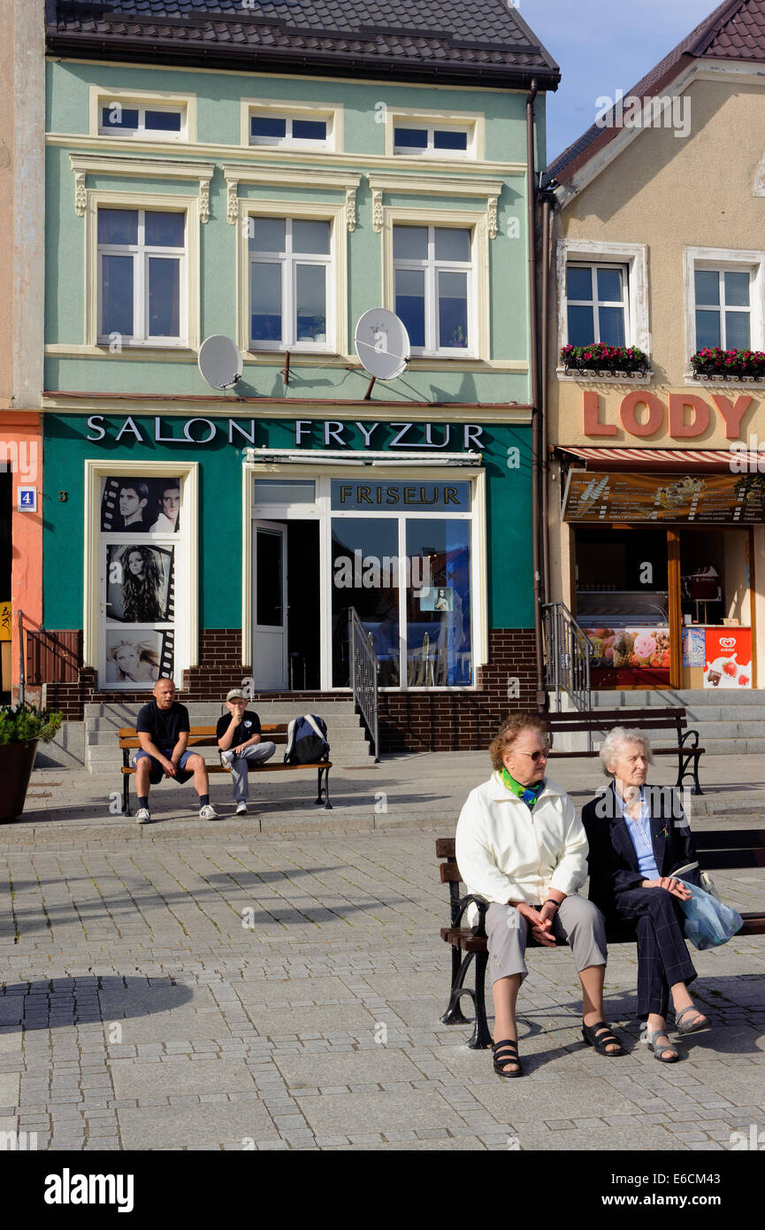 Marketplace (Rynek) in Darlowo, Poland, Europe Stock Photo - Alamy